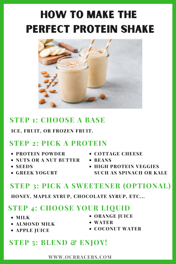 How To Make The Perfect Protein Shake - Obstacle Course Racers